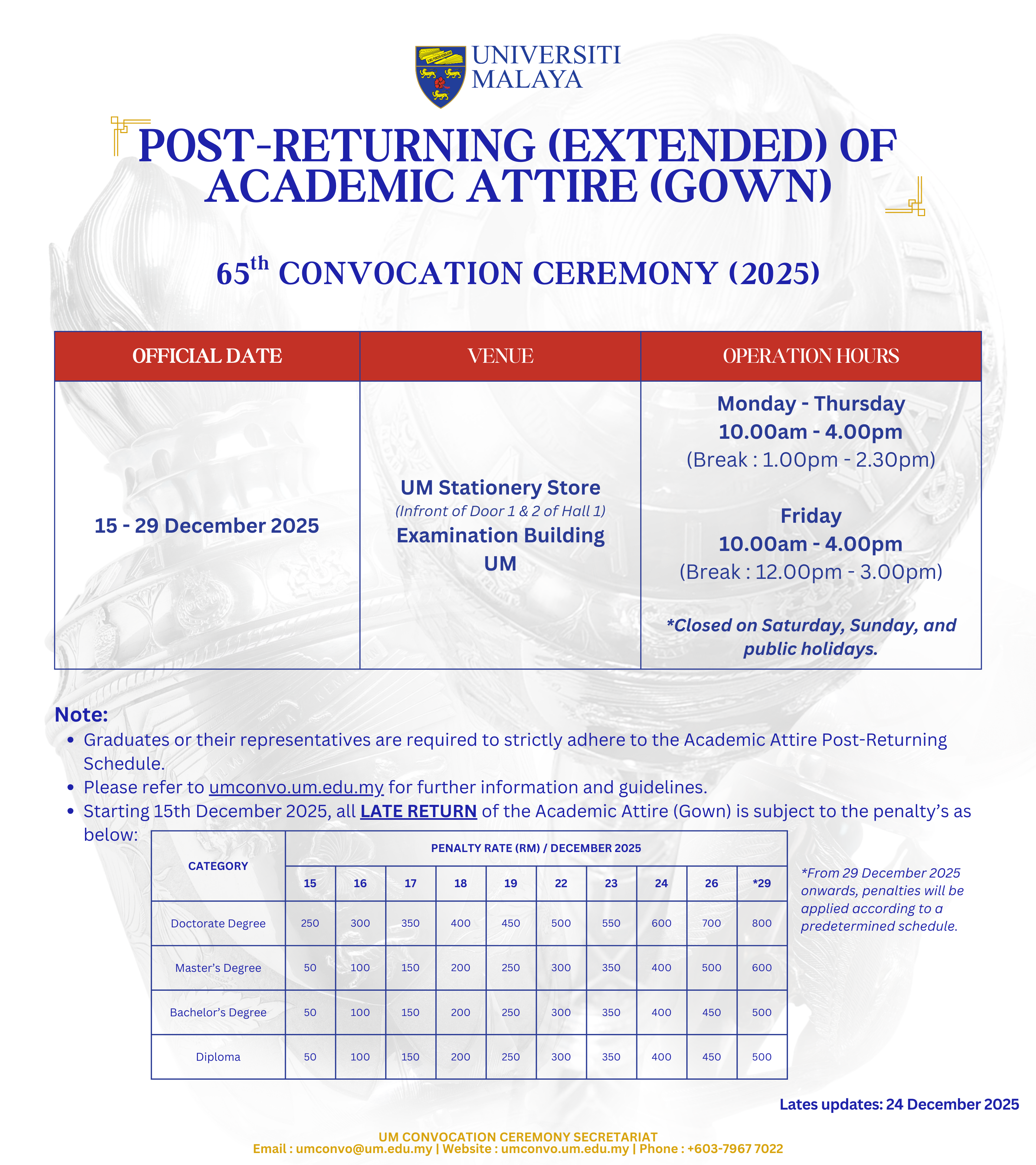 Welcome to UM Convocation